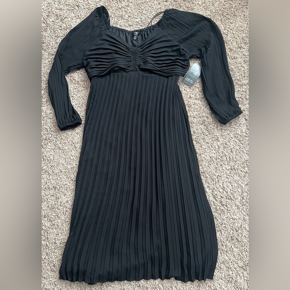 Terra & Sky | Dresses | Terra Sky Black Label Lined Womens Plus Pleated ...